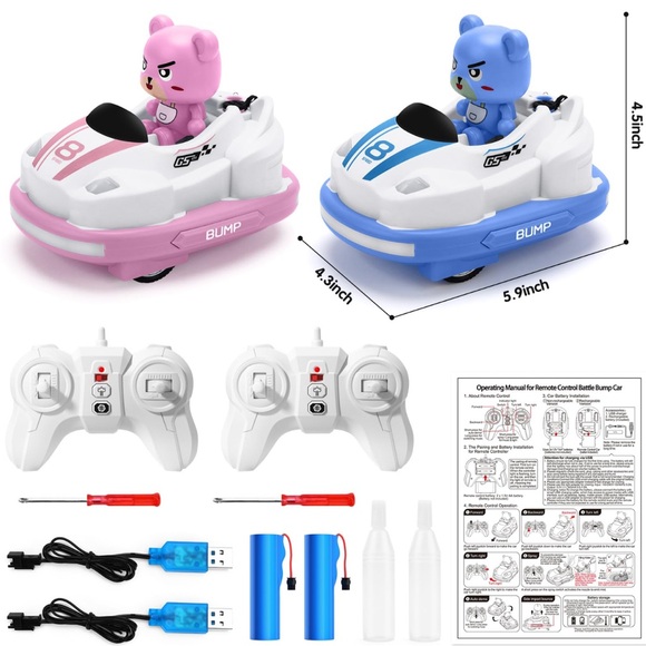 Toys | Kids Remote Control Cars Battle Rc Bumper Cars | Poshmark